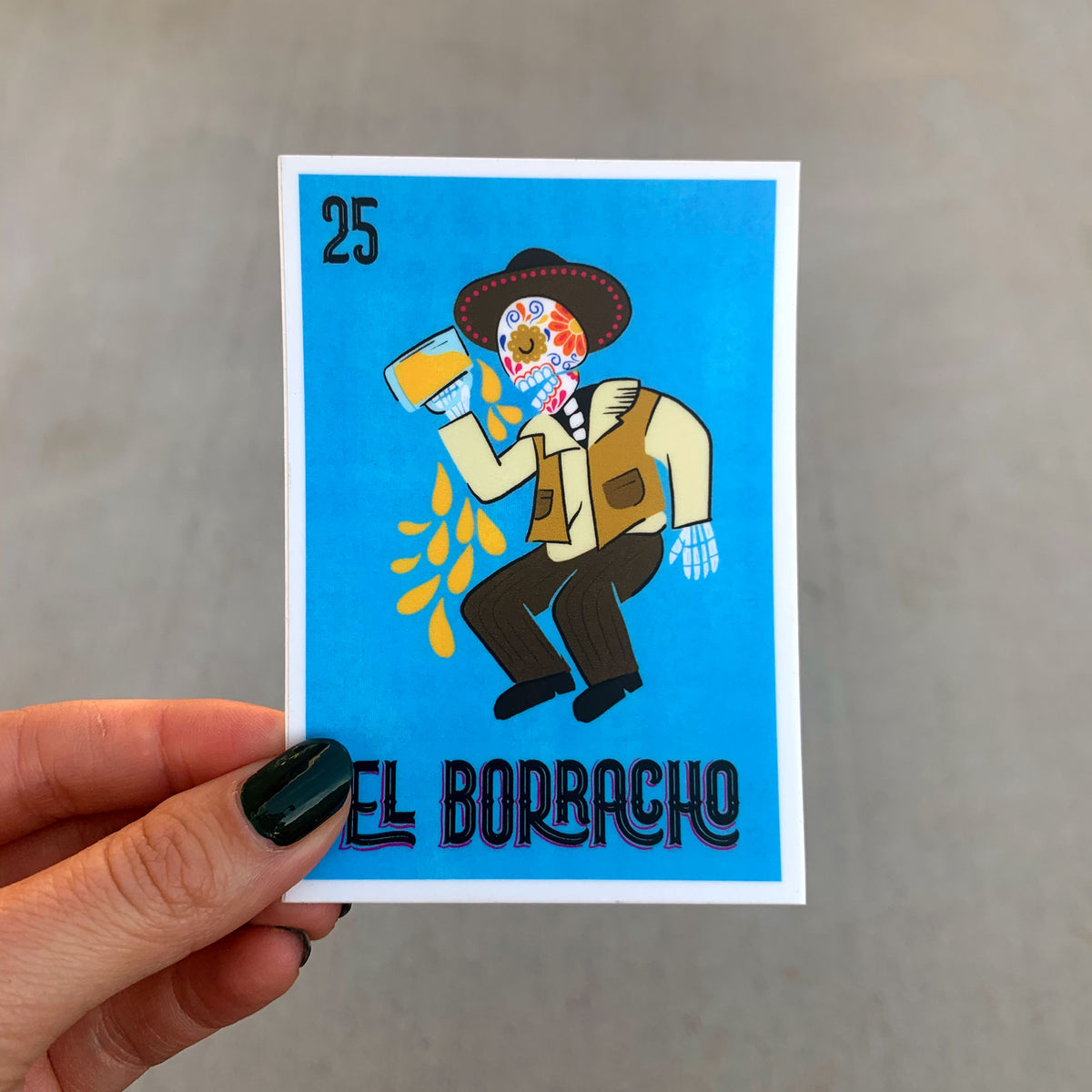 El Borracho Sticker – Pokidi Lab by Blanca Creative